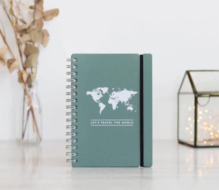 Carnet de notes - vert - 15,3 x 21,5 cm | Miss Wood – Cartovia
