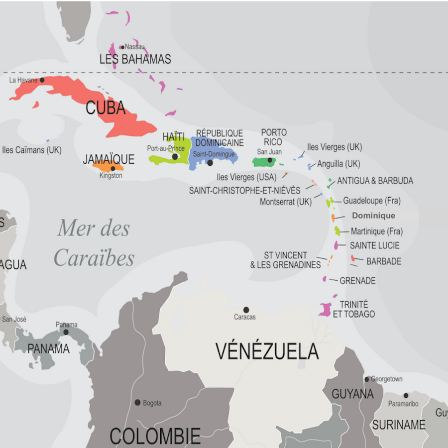 Caraïbes - Toutes les cartes et guides | Cartovia