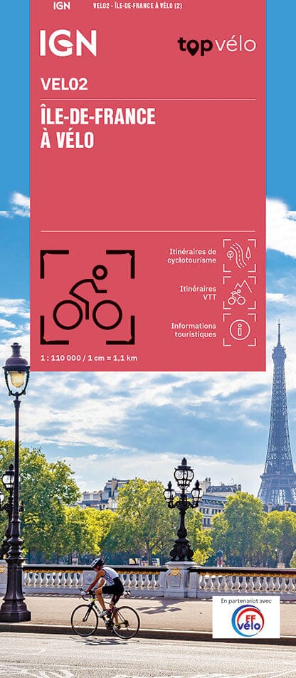 Detailed map - The Island of France by bike | IGN – Cartovia