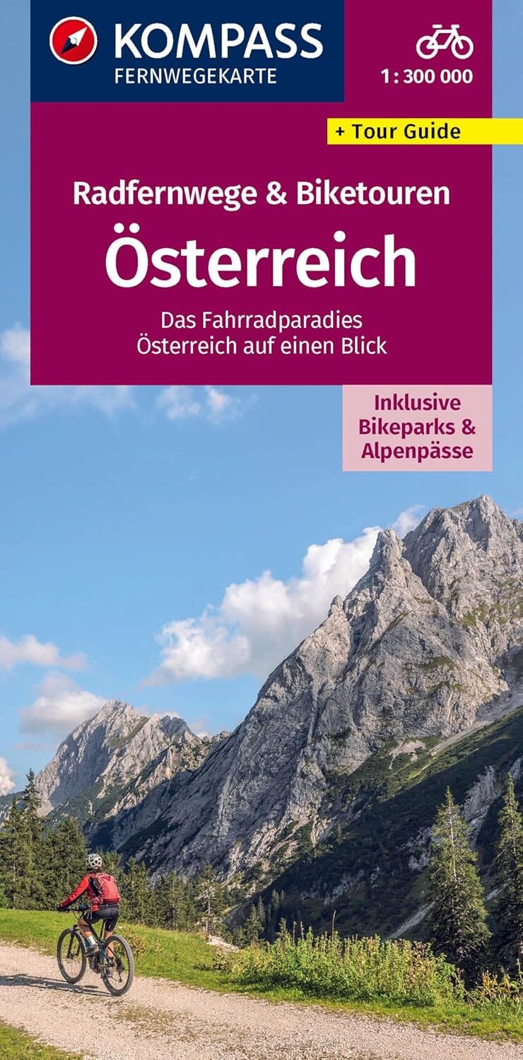 Cycling Map - Austria Long Distance Cycle Routes & Cycling Tours ...