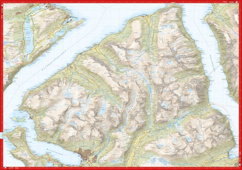 High mountain map - Sunnmøre: Ørsta & Volda (Norway) | Calazo - Høyfje ...