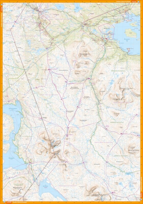 Mountain map - Storlien, Sylarna, Helags & Ramundberget (Sweden) | Cal ...