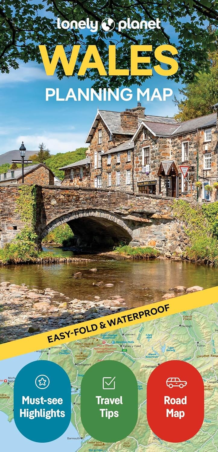 Travel map (English) - Wales | Lonely Planet – Cartovia
