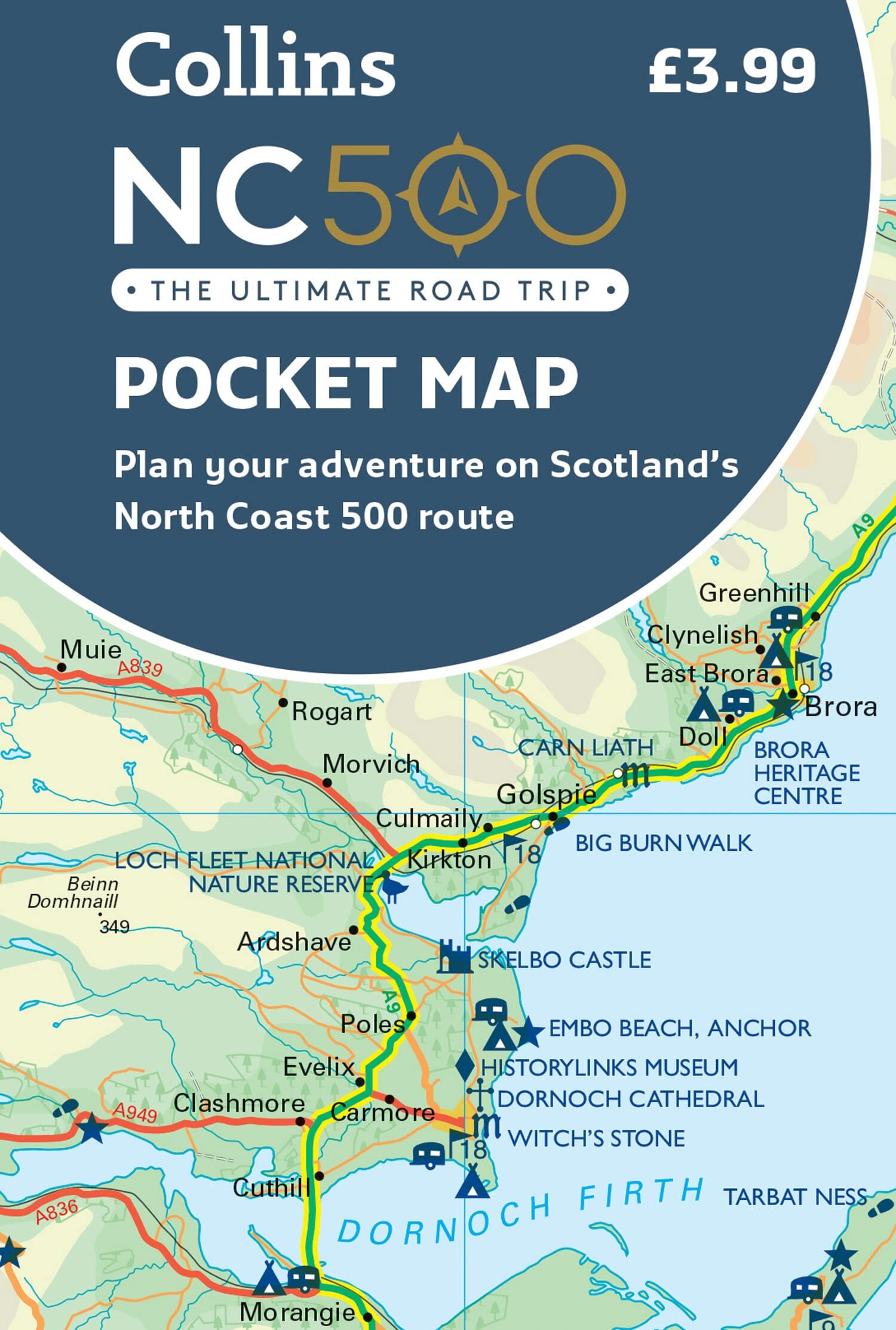 Carte de poche - Scotland’s North Coast 500 Route Official Map | Colli ...