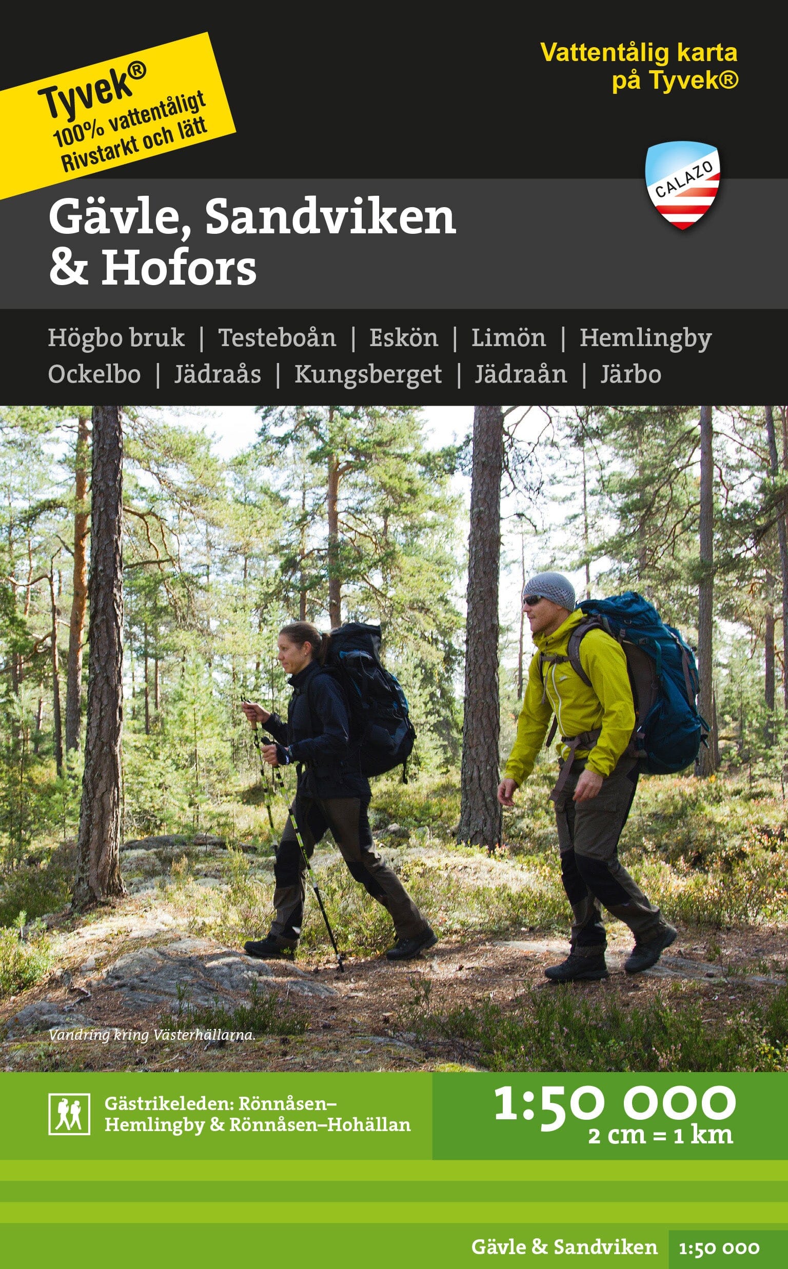 Hiking map - Gävle, Sandviken & Hofors (Sweden) | Calazo – Cartovia