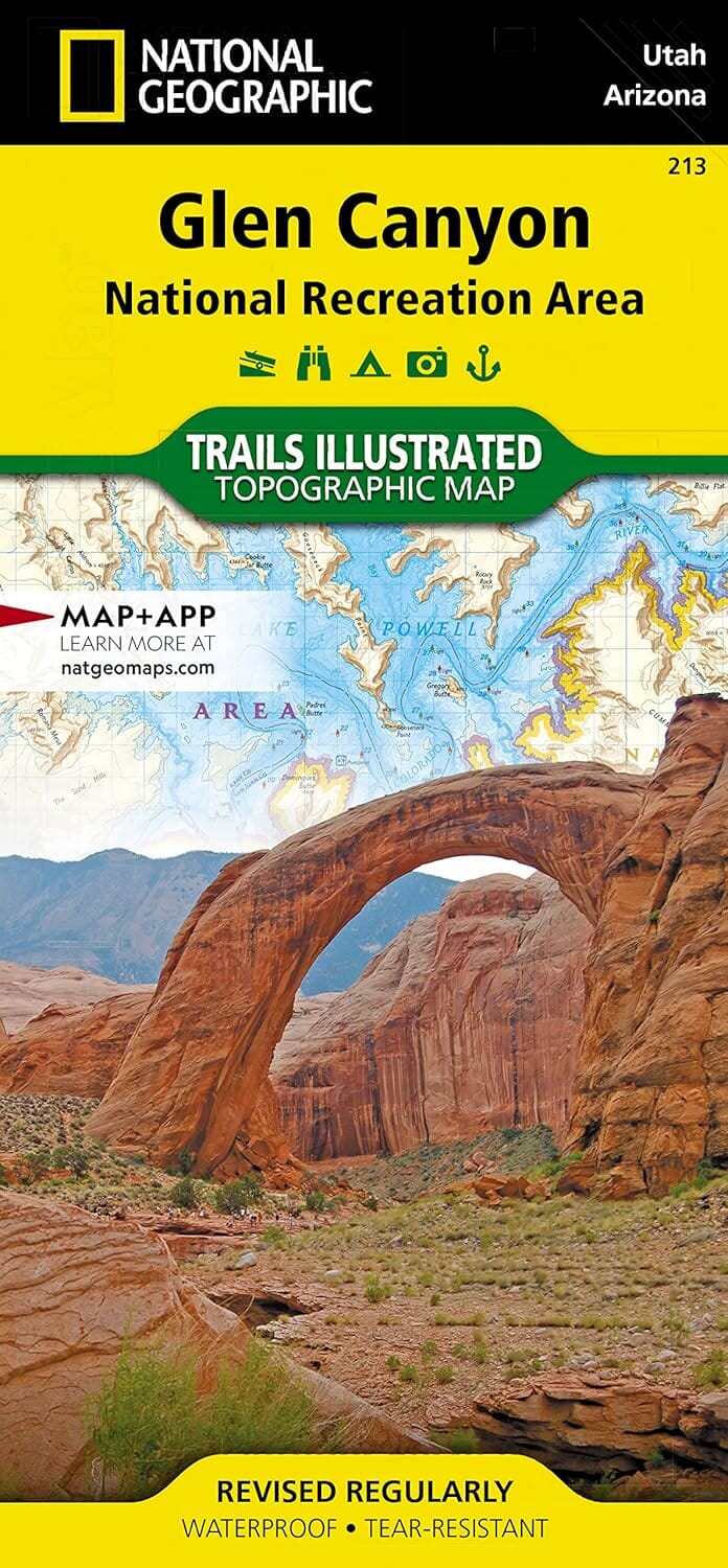Carte de randonnée n° 213 - Parc de Glen Canyon (Utah, Arizona) | Nati ...