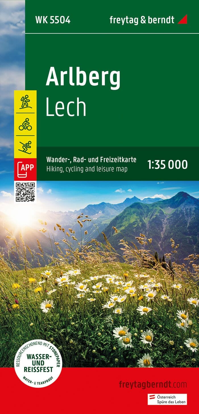 Hiking map - Arlberg - Lech - St. Anton - Verwall Alps (Austrian Alps ...