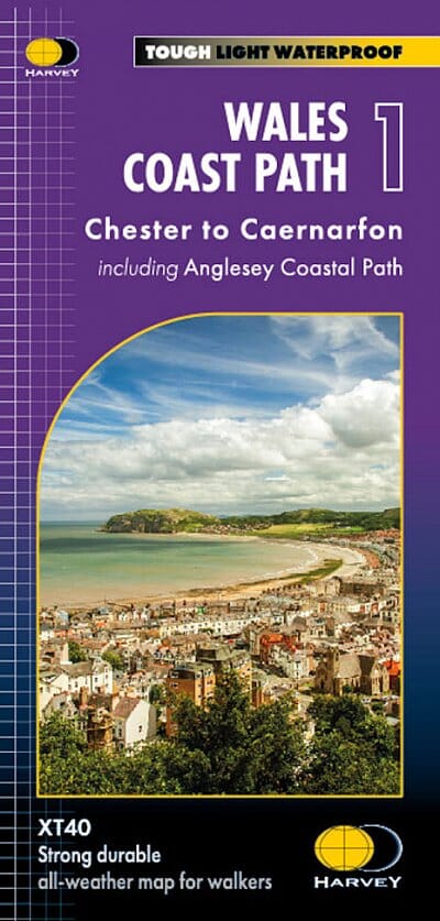 Hiking map - Wales Coast Path 1 XT40 | Harvey Maps - National Trail Ma ...