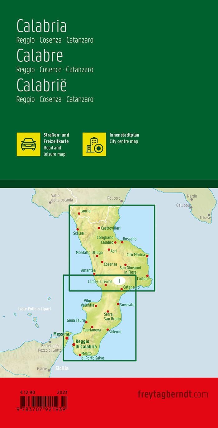 Carte routière n° 364 - Calabre (sud de l'Italie) | Michelin – Cartovia