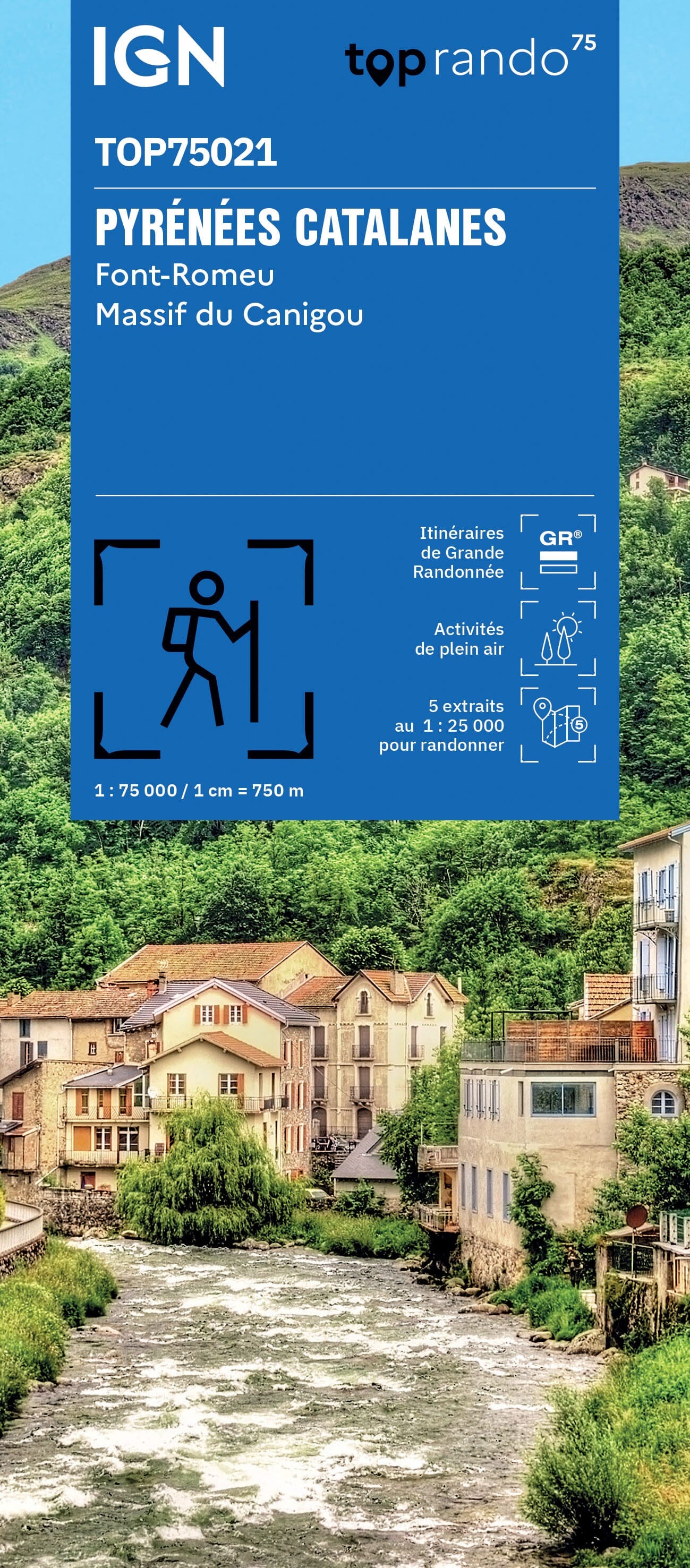 Carte TOP 75 n° 21 - Pyrénées Catalanes, Font Romeu & Massif du Canigo ...