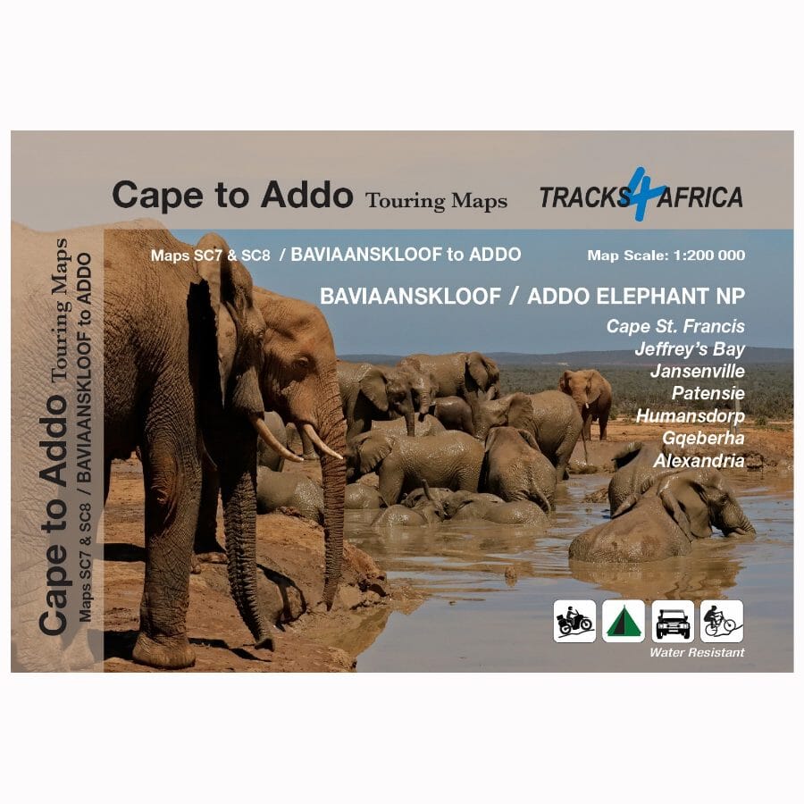 Waterproof tourist map - Baviaanskloof to Addo (South Africa) | Tracks ...