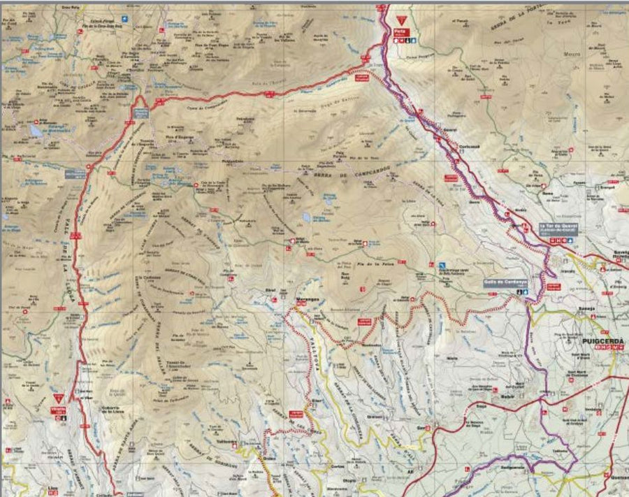 Hiking maps - Chemin des Bonshommes, from Berga to Foix - GR107 (Pyrén ...