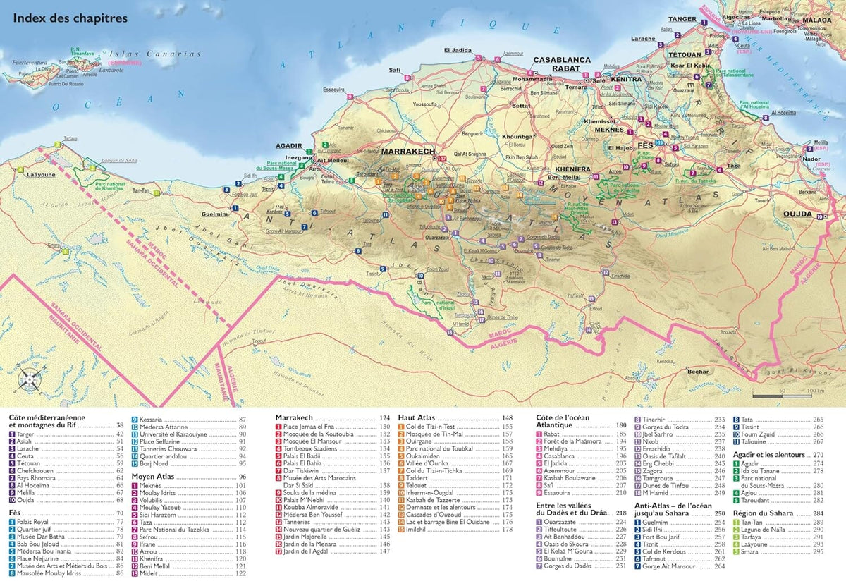 Guide, Atlas & Road map - Morocco | Express Map (French) – Cartovia