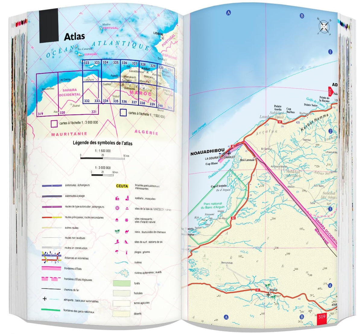 Guide, Atlas & Road map - Morocco | Express Map (French) – Cartovia