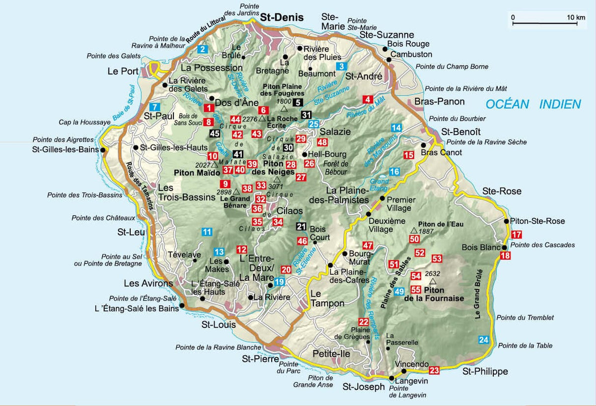 Carte routière n° 139 - La Réunion | Michelin - Zoom Outre-mer – Cartovia