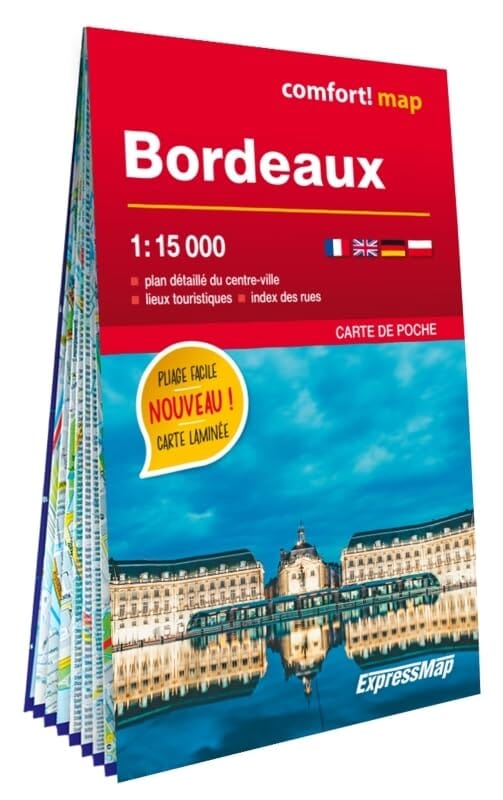 Plan de poche plastifié - Bordeaux mini | Express Map – Cartovia