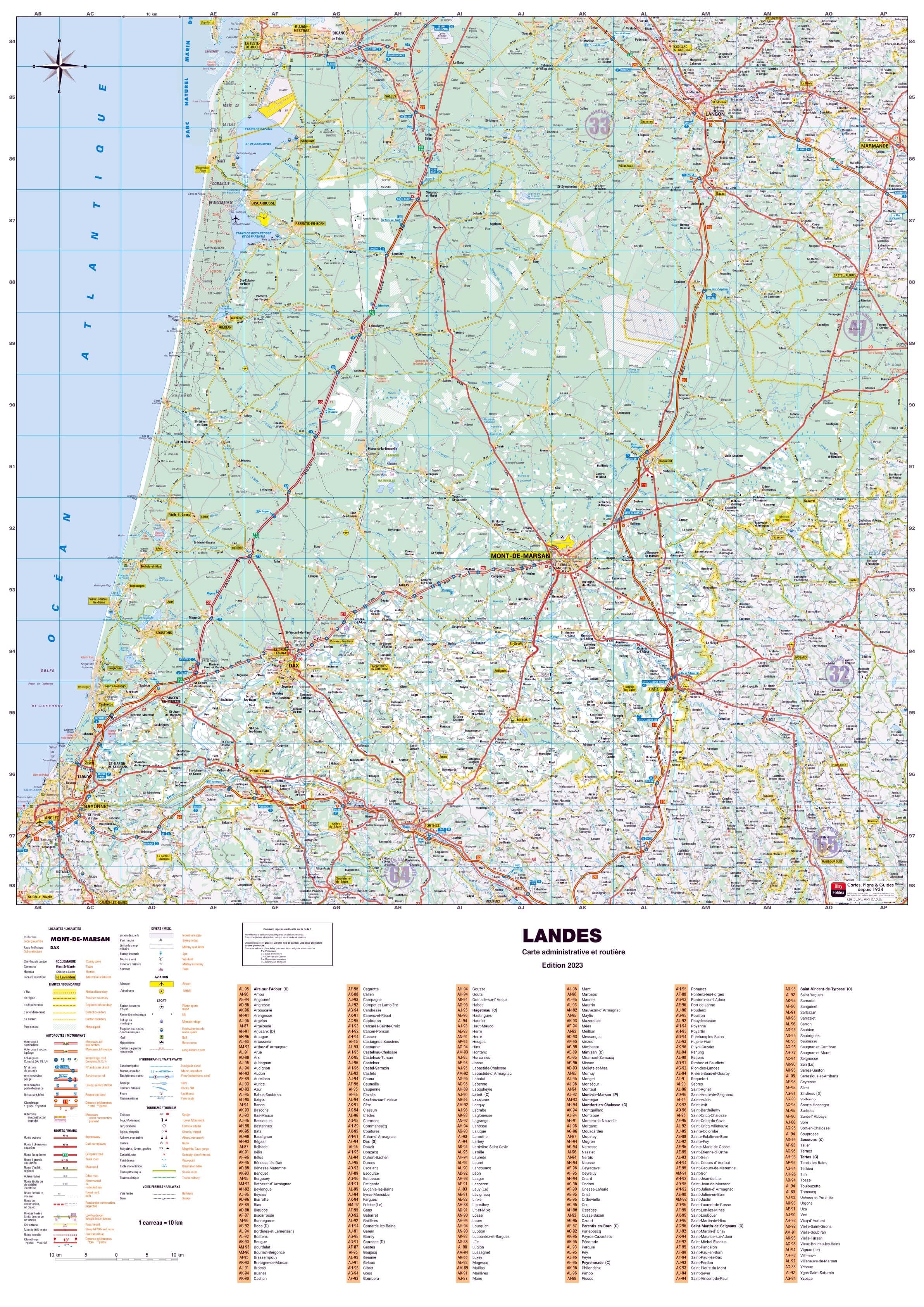 Poster - Landes (119 x 85 cm) | Blay Foldex – Cartovia