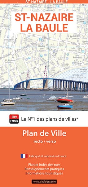 Saint-Nazaire and La Baule, Loire-Atlantique - City map | Blay Foldex ...