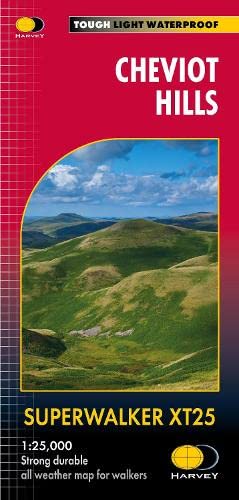Hiking map - Cheviot Hills | Harvey Maps - Superwalker Maps – Cartovia