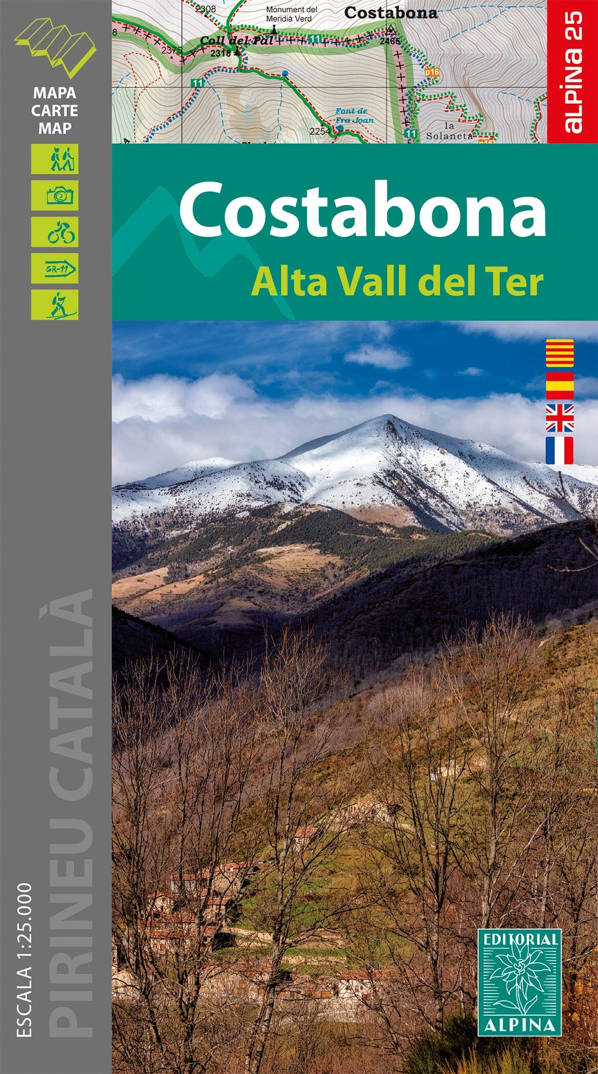 Hiking map - CostaBona & High Valley (Catalan Pyrenees) | Alpina – Cartovia