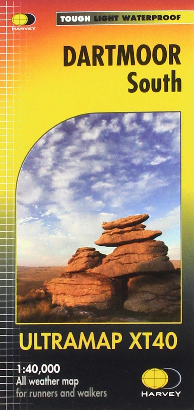 Hiking map - Dartmoor South XT40 | Harvey Maps - Ultramap – Cartovia