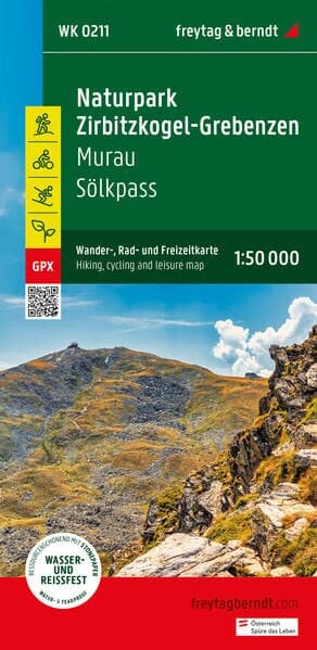 Hiking map - Murau - Scheifling - Grebenzen - Sölkpass (Austrian Alps ...