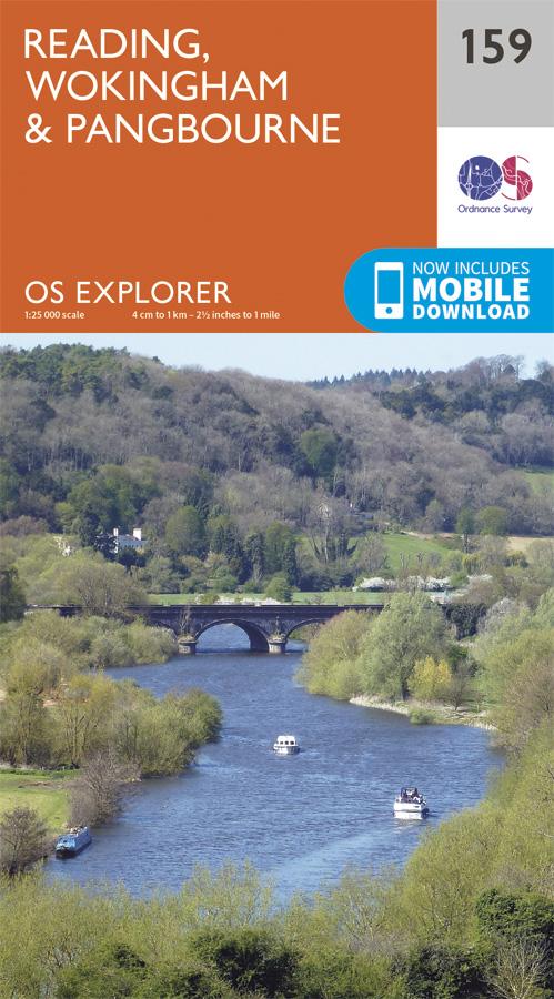 Hiking map No. 159 - Reading (Great Britain) | Ordnance Survey - Explo ...