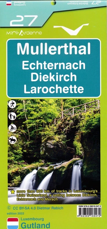 Hiking map No. 27 - Mullerthal (Luxembourg) | Mini Planet – Cartovia