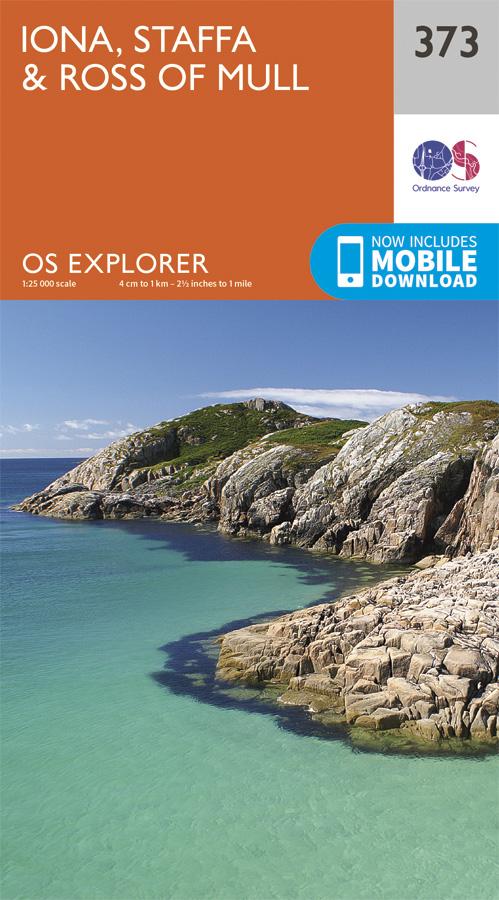 Hiking map No. 373 - Iona, Staffa, Ross of Mull (Great Britain) | Ordn ...