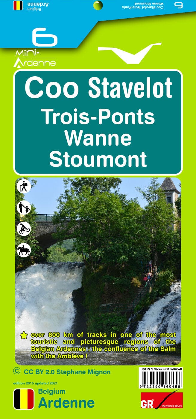 Carte de randonnée n° 6 - Coo Stavelot Trois-pont Wanne Stoumont | Min ...