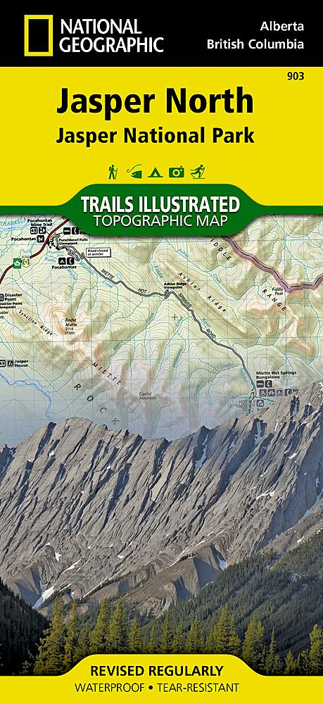 Hiking map No. 903 - Jasper National Park (North) | National Geographi ...