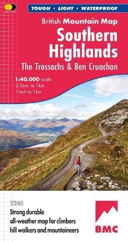 Hiking map - Southern Highlands XT40 BMM | Harvey Maps - British Mount ...