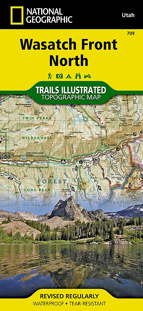 Hiking map No. 709 - Wasatch Front North (Utah) | National Geographic ...