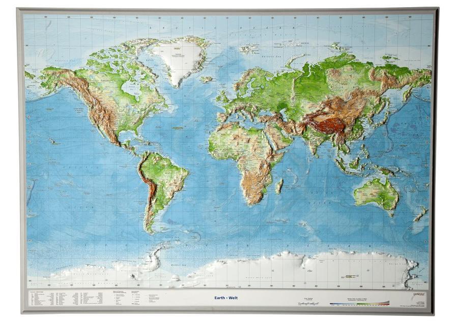 Cartes murales du monde / Planisphères | Cartovia