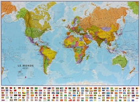 Cartes murales du monde / Planisphères | Cartovia