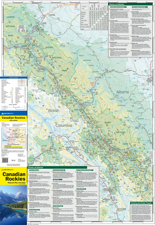 Road Map of British Columbia and Alberta | Canadian Cartographics Corp ...