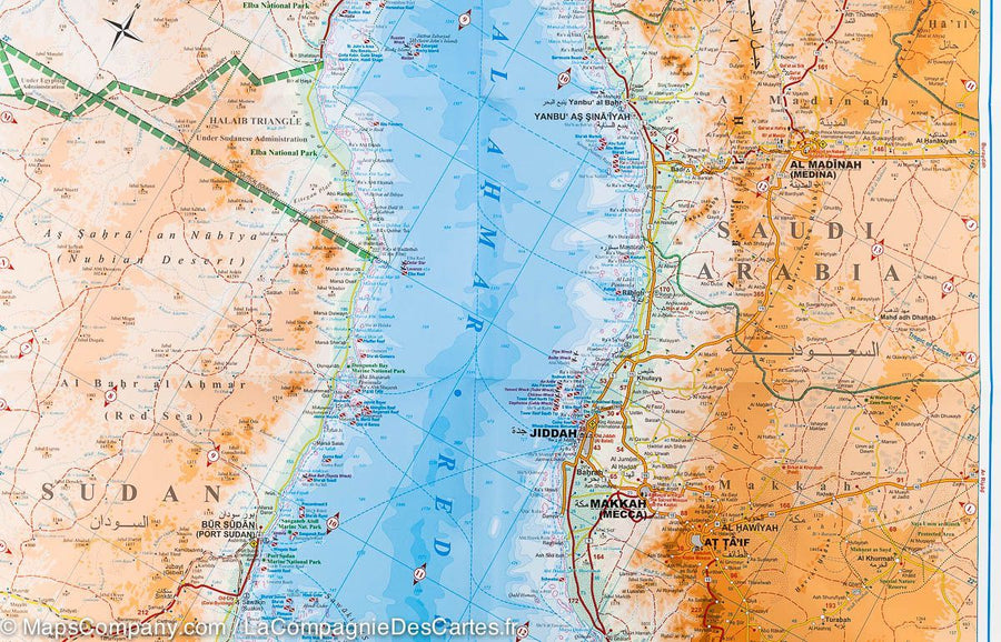 Carte spéciale plongée - Mer Rouge | Gizi Map – Cartovia