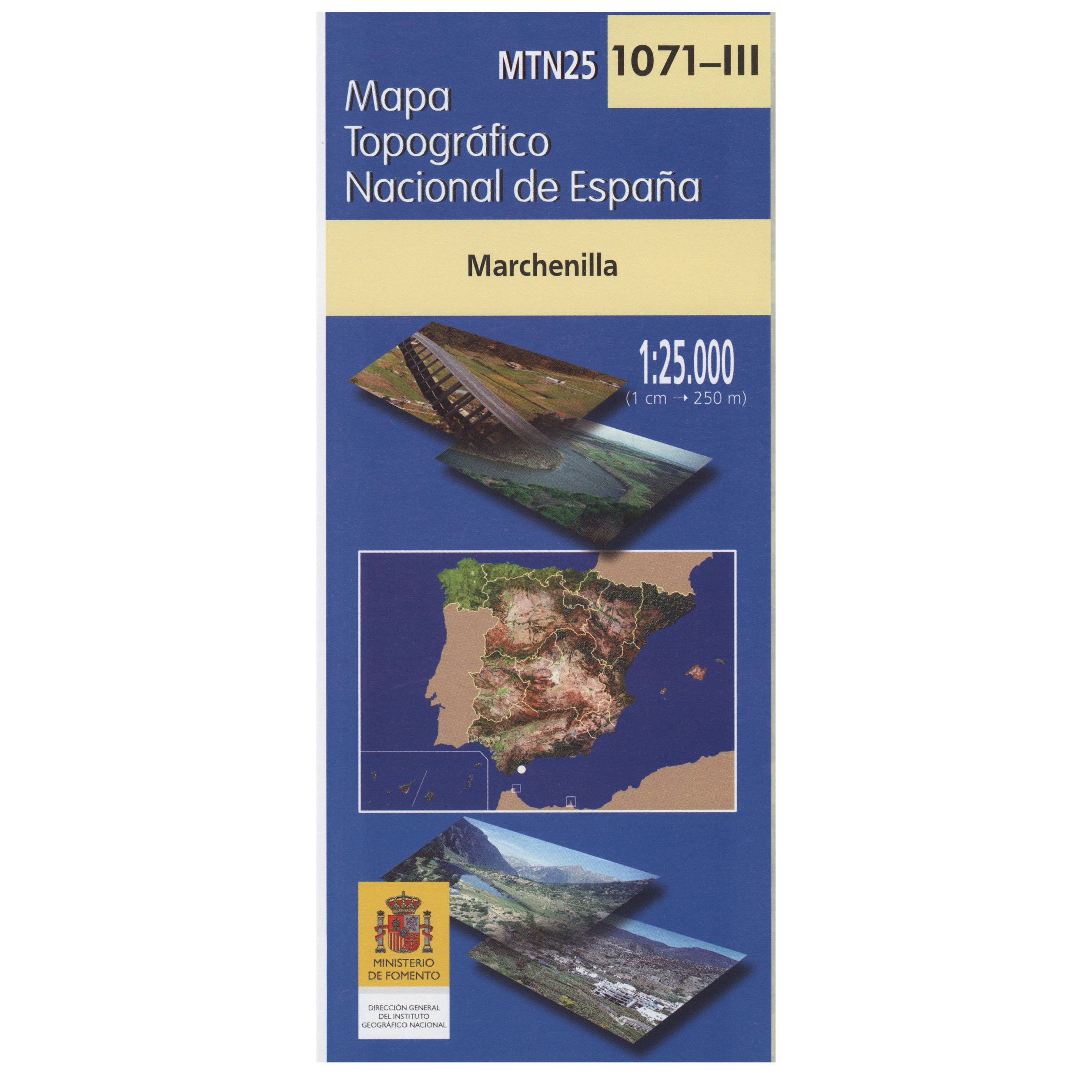 Topographic map of Spain No. 1071.3 - Marchenilla | CNIG - 1/25 000 ...