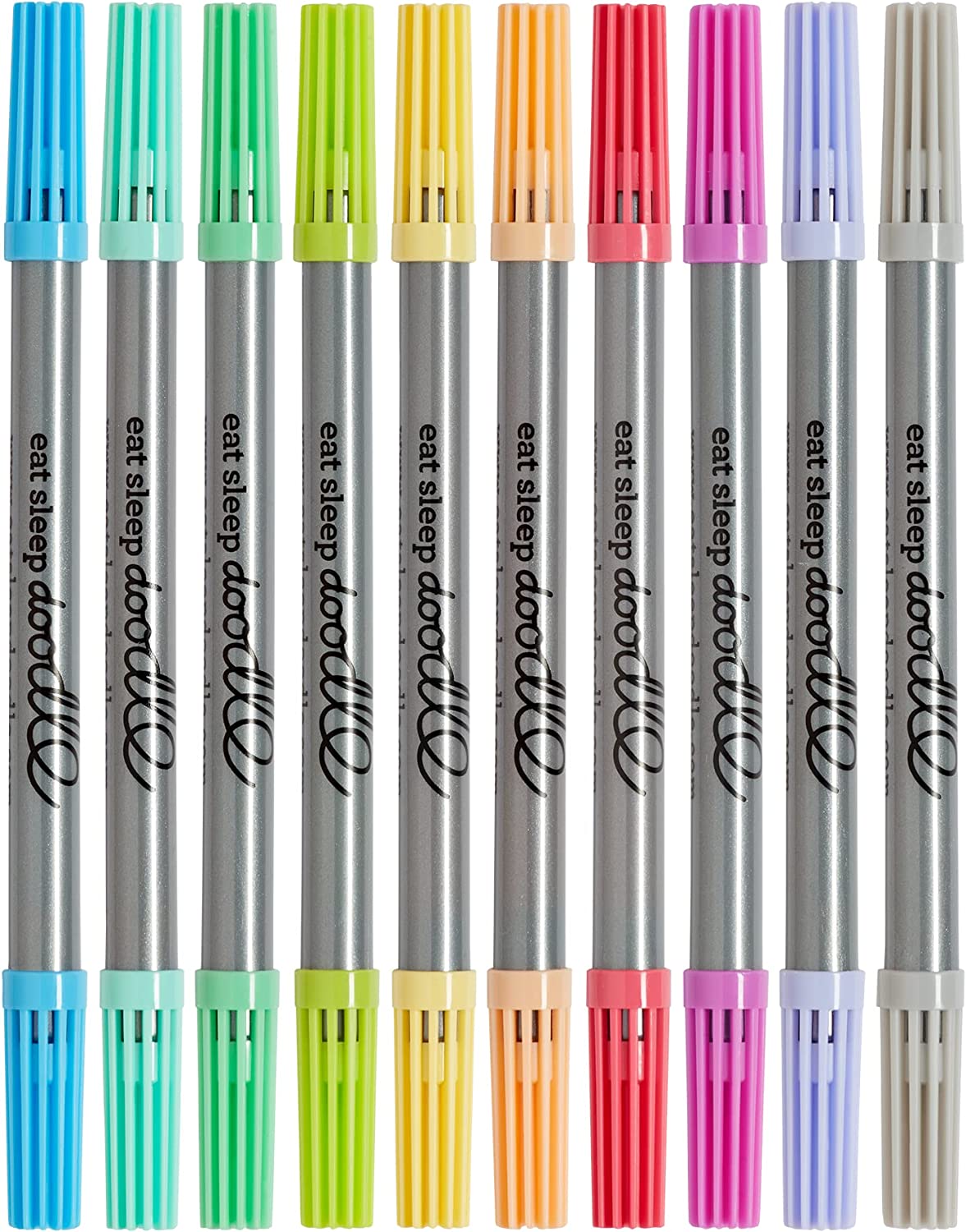 Lot de 10 feutres lavables couleur pastel | Eat Sleep Doodle – Cartovia