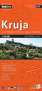 City map - Kruja (Albania) No. 417 | Vektor – Cartovia